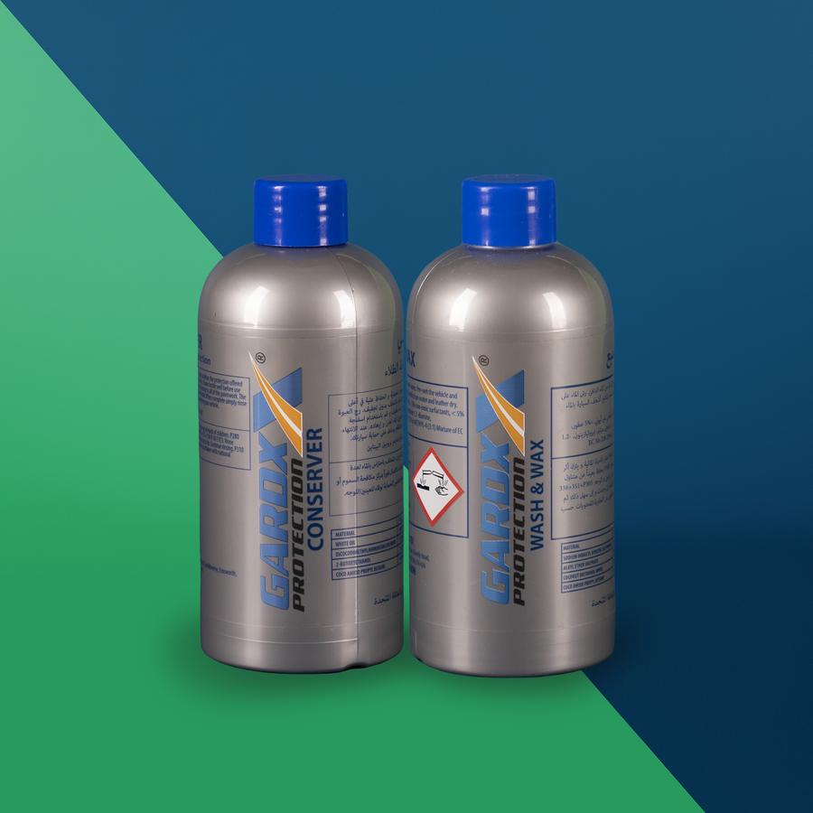 Conserver including a free bottle of Wash & Wax
